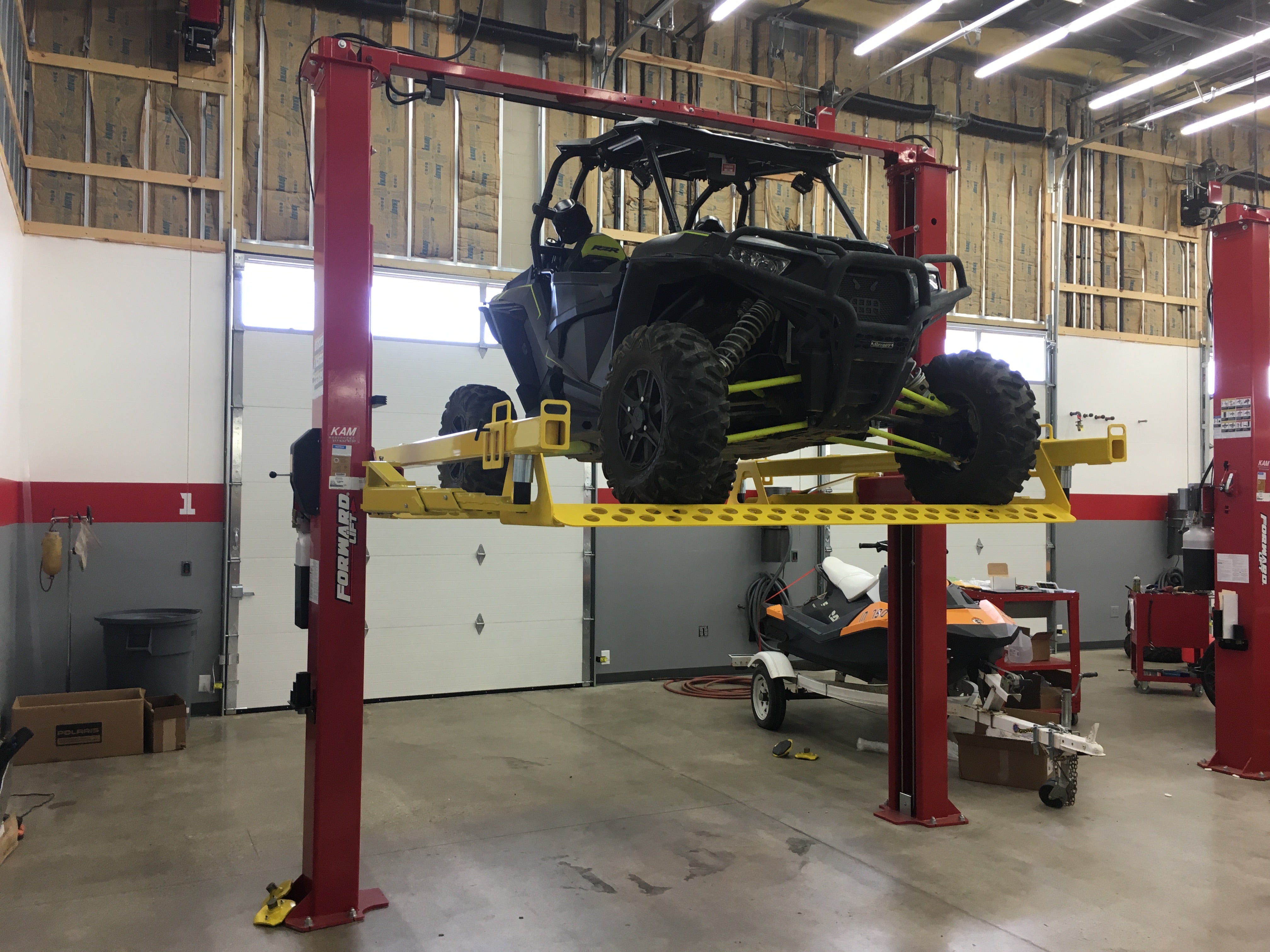 Turf Rail TR-07 attachment for 2-Post Lifts - UTV's ATV's Riding Lawn ...